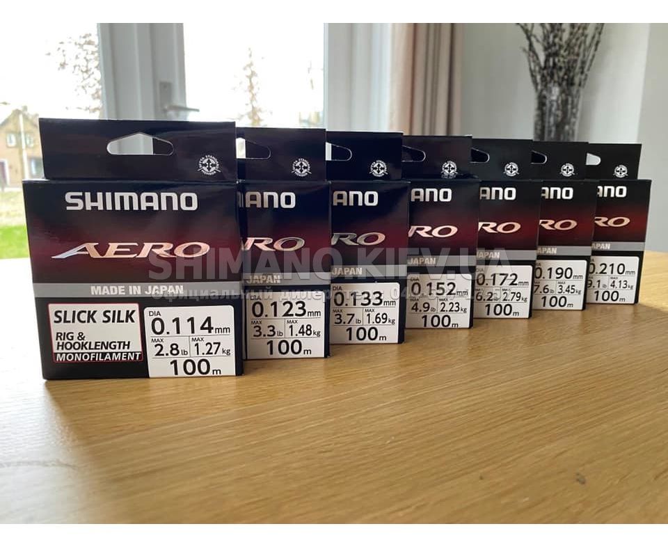 ::SHIMANO:: Жилка Shimano Aero Slick Silk Rig/Hooklength 100m 0.190mm 3 ...